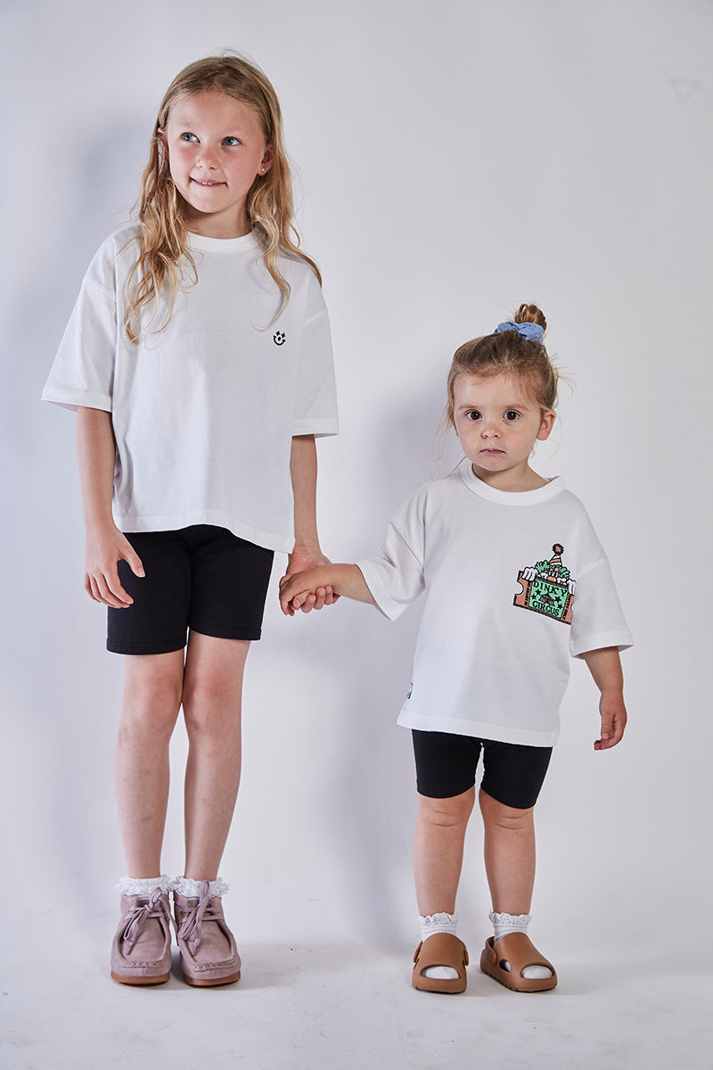 CLOWN SMILE TEE | WHITE – dinky-circus